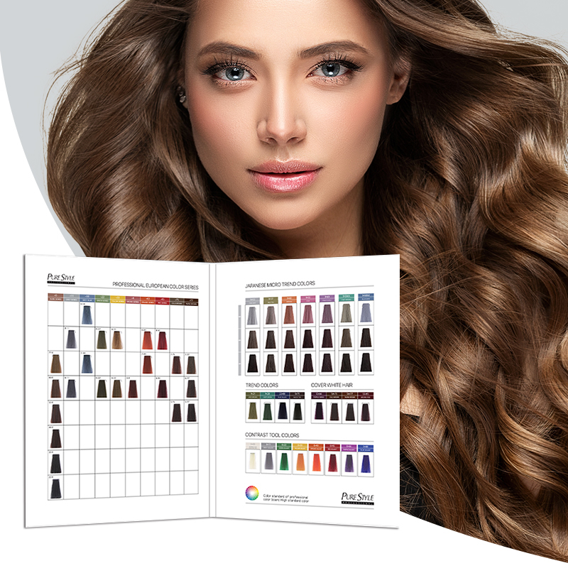 47-Color Professional Hair Color Chart for Salons | Low MOQ